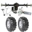 40" Go Kart Rear Axle Kit Shaft + 48v 1000w Differential Electric Motor ...