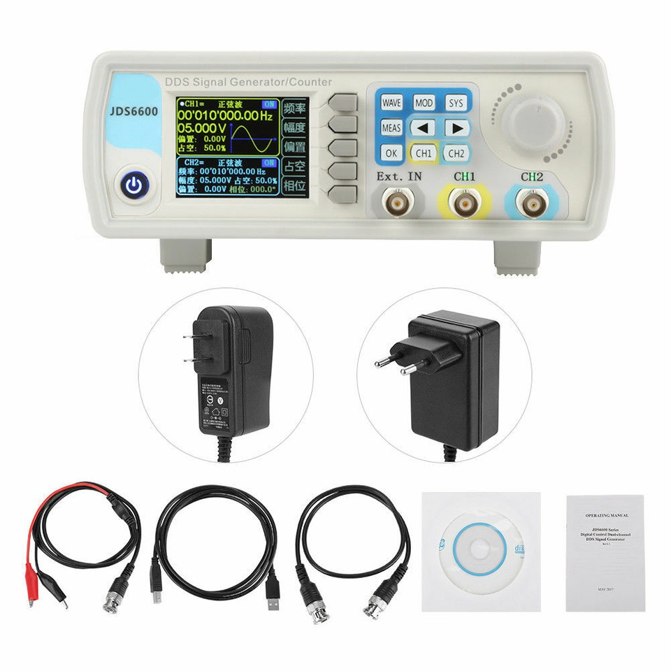 Digital DDS Dual-channel Function Signal Waveform Generator Frequency ...