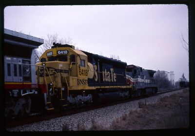 Railroad Slide - BNSF Burlington Northern Santa Fe #6418 Locomotive ...