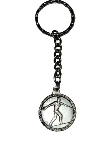 Vintage Key Ring Bowling Bowler Metal Keychain perfect Attendance Made ...