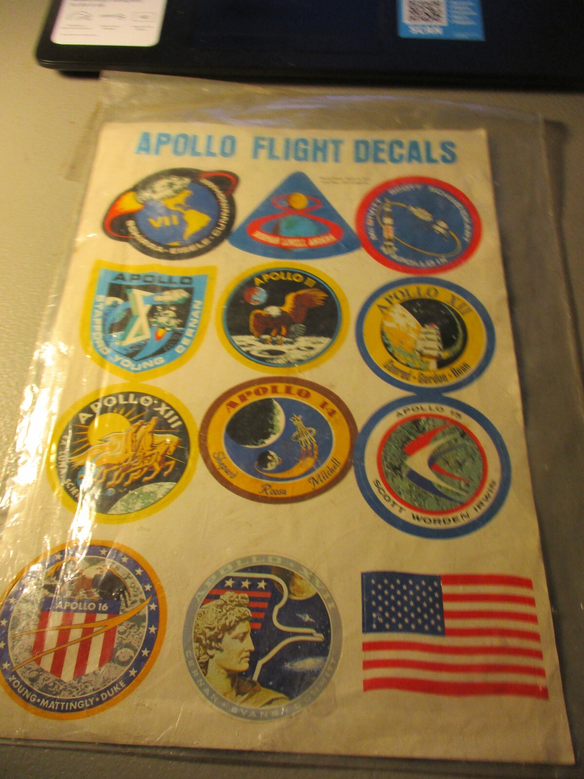 VINTAGE! NASA COMPLETE SET OF APOLLO FLIGHT DECALS MINT SEALED | eBay