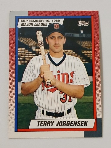Terry Jorgensen Minnesota Twins 1990 Topps Rookie Card #64 | eBay