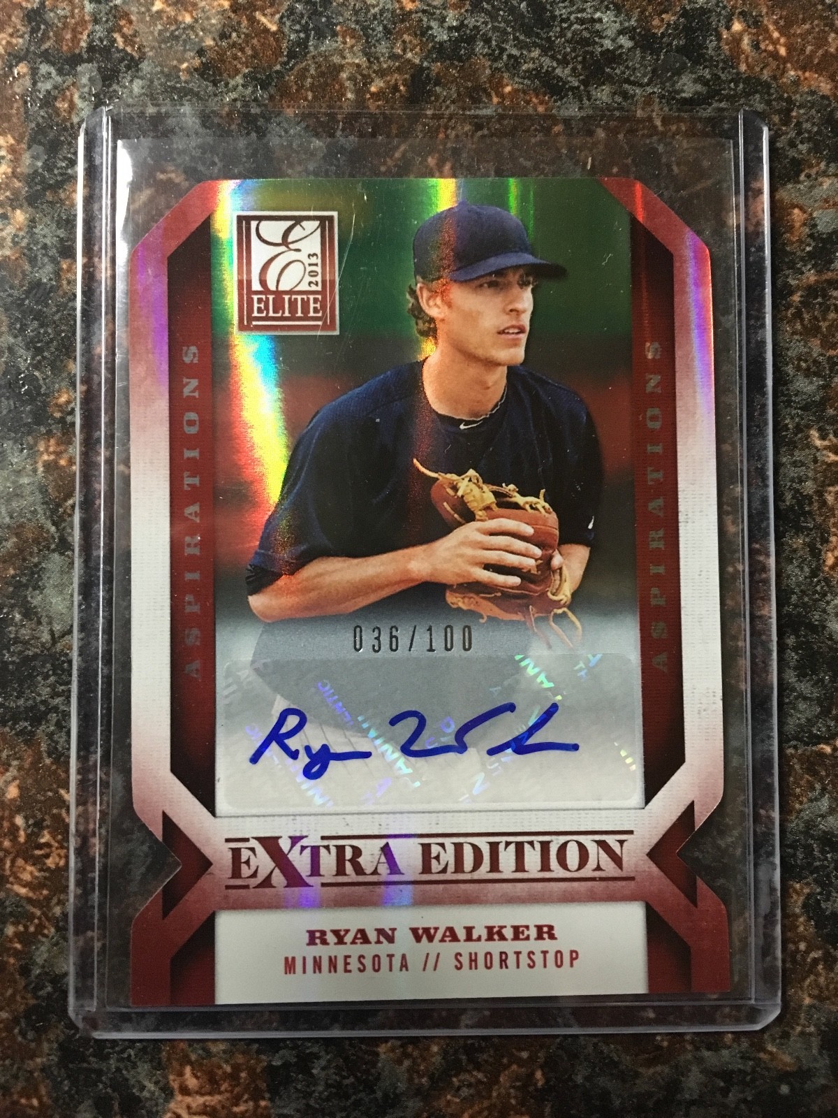 Ryan Walker RC 2013 Elite Extra Edition Signature Aspirations #7 #'D ...