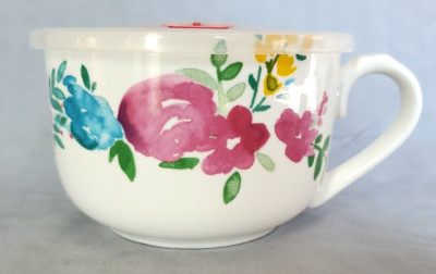 Pink, Blue & Yellow Flower Covered Mug by Ciroa (C9A13) | eBay