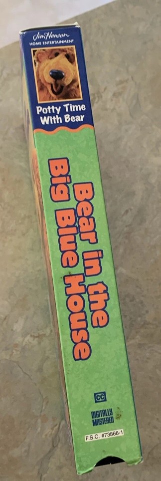 Bear in the Big Blue House Potty Time with Bear VHS *Buy T2 VHS Tapes ...