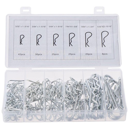 150 Pcs 6 Sizes Cotter Pins Assortment Kit Split Cotter Pin Lock ...