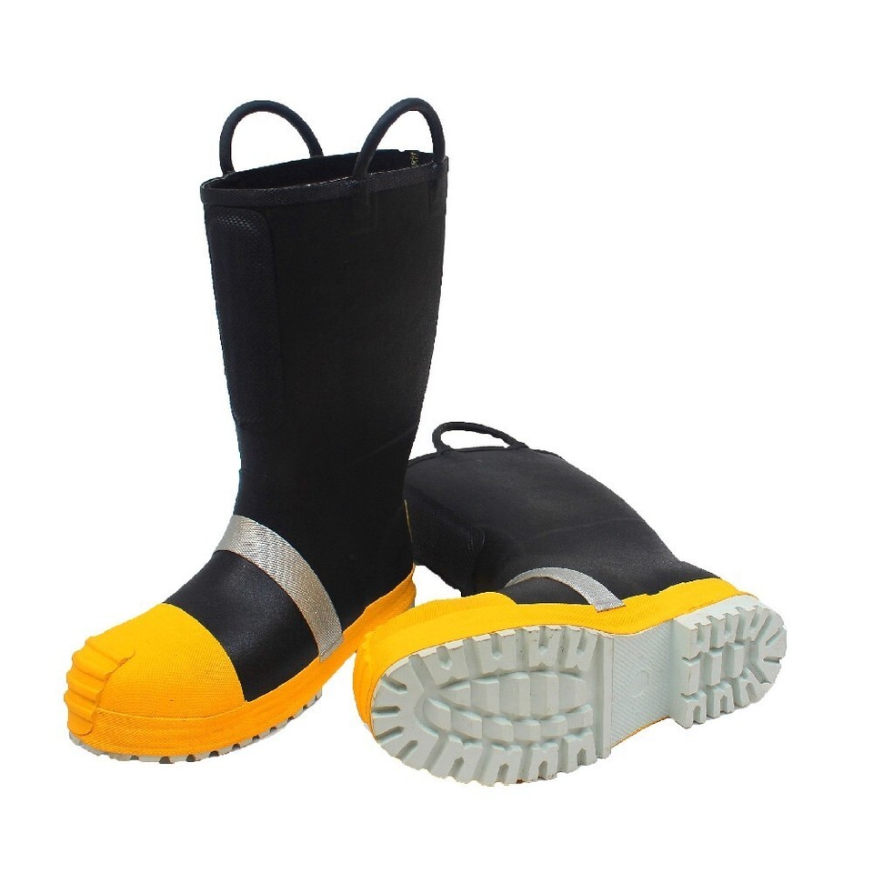 SafeGuardian Firefighter Boots Flame - Chemical Resistant Steel Toe ...