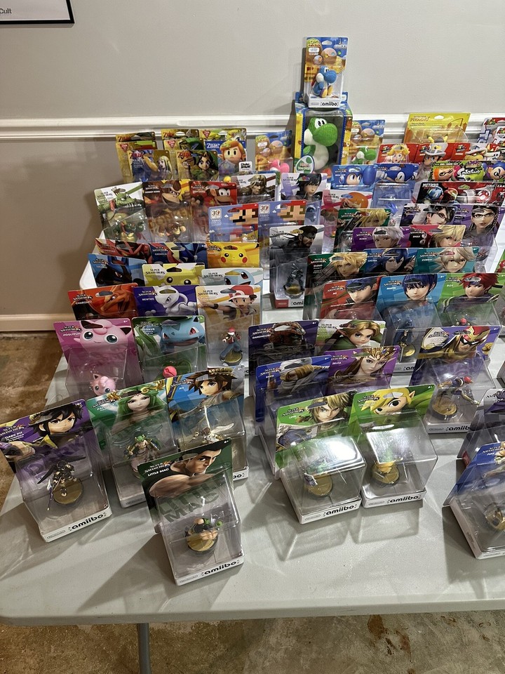 Huge Brand NEW Lot Nintendo Amiibo Collection Figures Smash Bros set ...