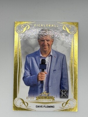 2023 Leaf Pickleball Premier Edition - Dave Fleming #15 Gold Foil 4/30 ...