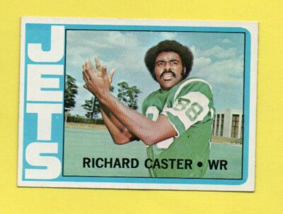 RICHARD CASTER NEW YORK JETS 68# 1972 EX+ TOPPS ROOKIE RC | eBay