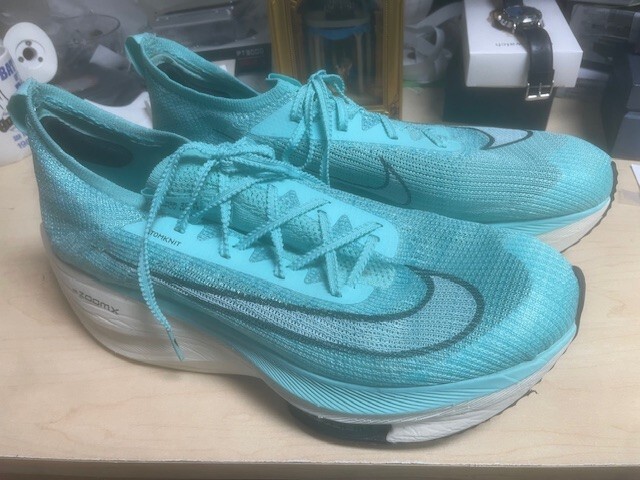 Men's Nike Air Zoom Alphafly Next% Hyper Turquoise Sneakers Shoes Size ...