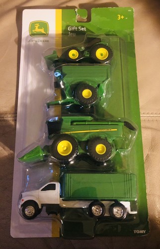 John Deere 4 pc Vehicle Gift Set Construction/Farm Vehicles (2022, TOMY ...