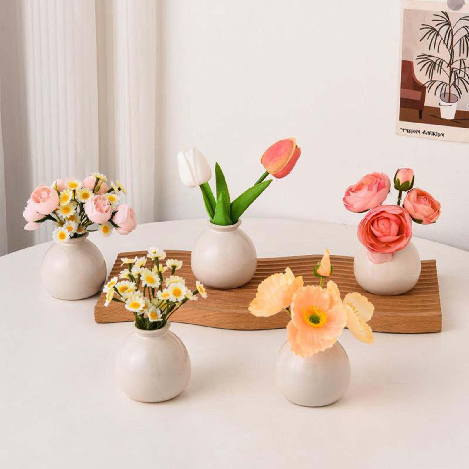 Mini Ceramic Flower Vase Table Centerpiece Decorative Table Vase for ...