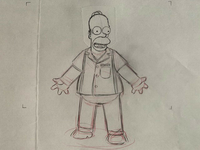 Dessins Au Crayon De Superman SIMPSONS CARTOON ANIMATION ART PENCIL