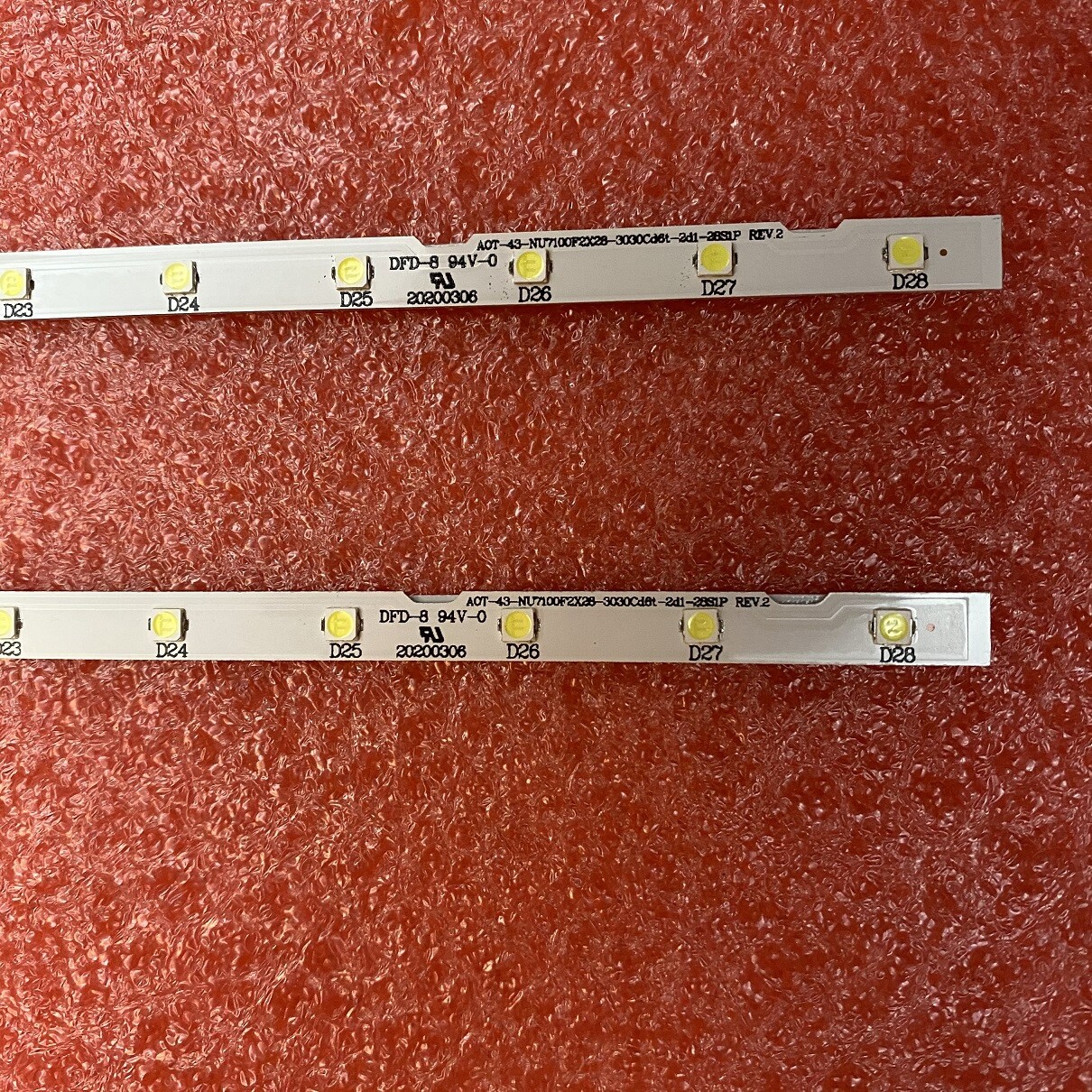 LED bar(2)for UE43NU7192U UE43RU7092 UN43NU7100 UE43NU7100 UE43NU7192 ...