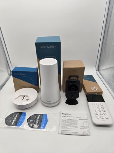 SimpliSafe Home Security System Base Station Smoke Detector Camera Keypad Manual | eBay