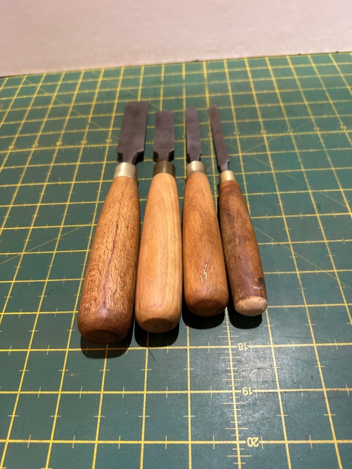 4 no. Marples Bevel Edge Wood Working Chisels Nice Graduated Set | eBay UK