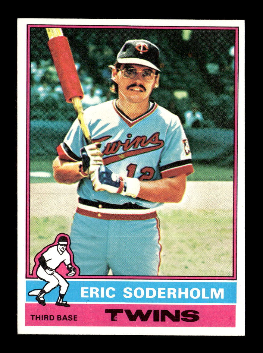 1976 Topps #214 Eric Soderholm Minnesota Twins EX-MT Baseball Card ...