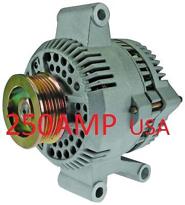 250 AMP 7750 Alternator Ford Mazda Mercury High Output Performance HD ...