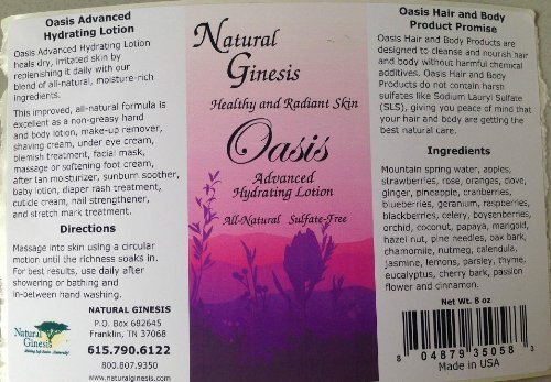 Natural Ginesis Oasis Advanced Hydrating Lotion - 16 oz | eBay