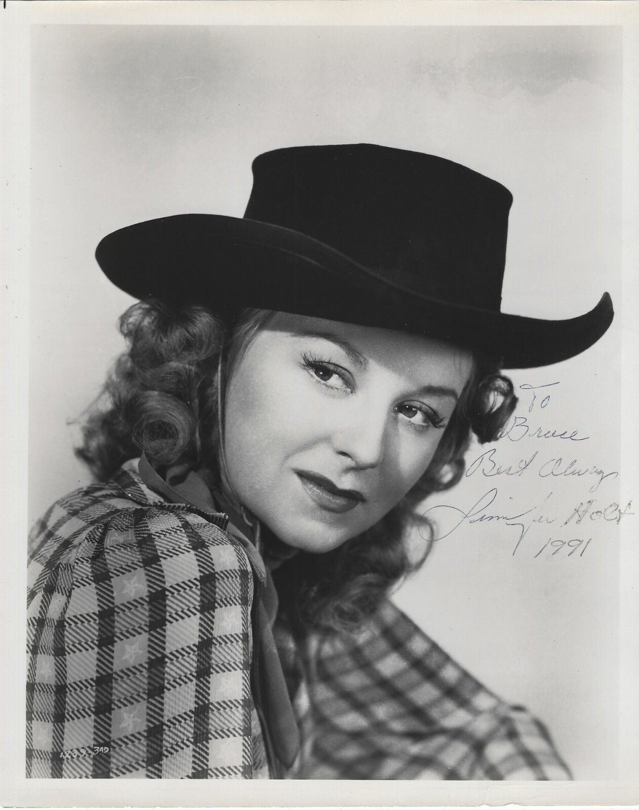 Jennifer Holt Autographed Signed 8x10 Photo - Hopalong Cassidy Tex ...