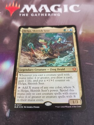 Mtg. Helga, Skittish Seer. Foil. Bloomburrow. Pack Fresh | eBay