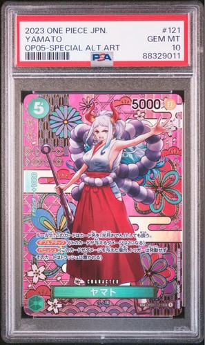 ONE PIECE CARD YAMATO OP01-121 SEC OP05-SP ALT ART JAPANESE B016 PSA 10 ...