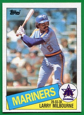 1985 Topps Larry Milbourne #754 Seattle Mariners | eBay