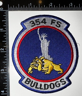 USAF 354th Fighter Squadron Bulldogs Patch | eBay