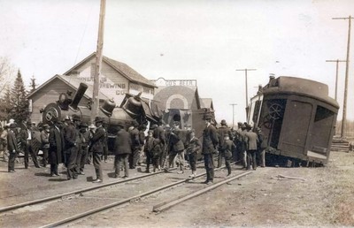 Train Wreck at Minneapolis Minnesota Brewing Co 1910s RPPC Photo ...