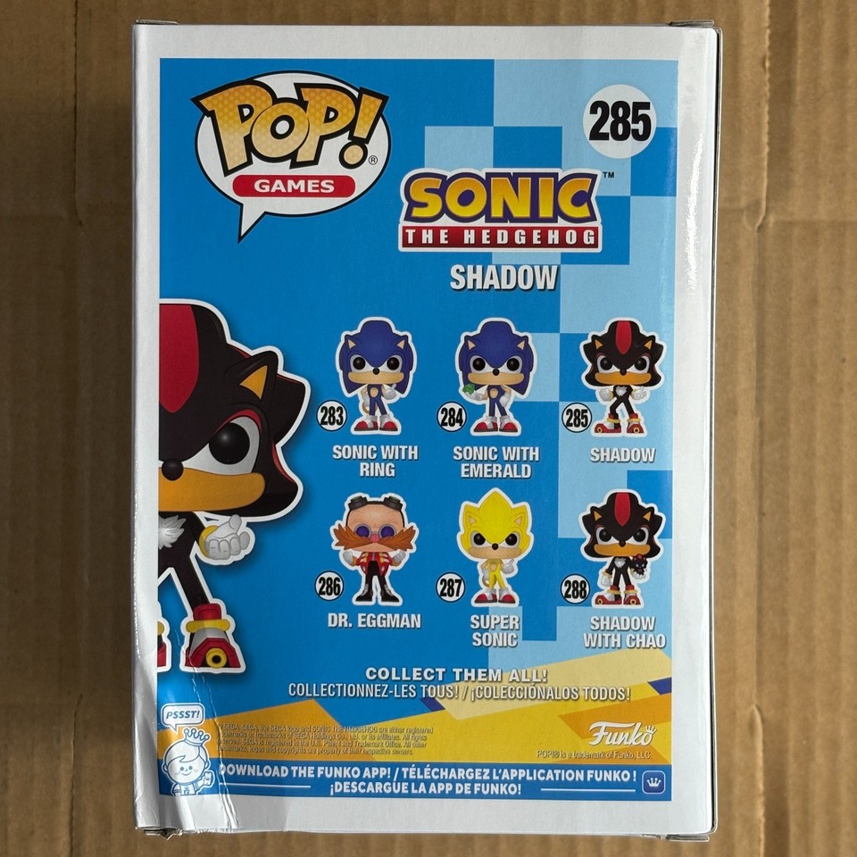 Funko Pop! Shadow #285, Sonic the Hedgehog, Games | eBay