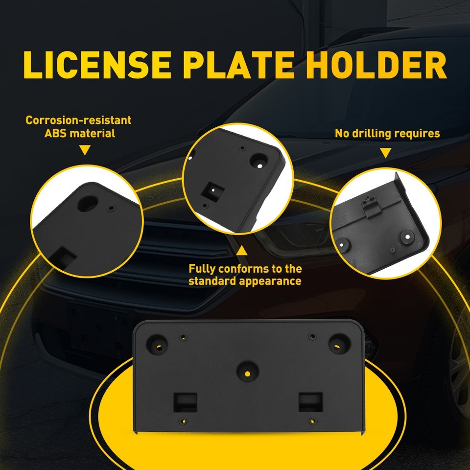 For Ford Escape S SE Titanium 2017-2019 Front License Plate Tag Frame ...