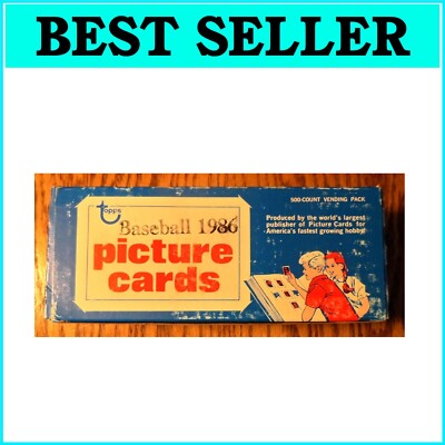 Collectible Baseball Cards Vending Box: 500 Unopened Vintage Cards ...