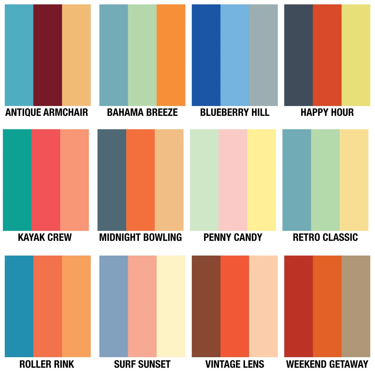 1950 Retro Color Palette