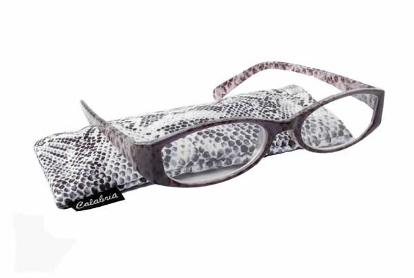 Calabria 744 Snakeskin Spring Hinge Designer Reading Glasses w ...