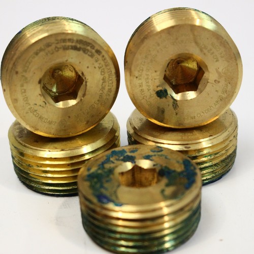 HAWKE 1" Npt Flameproof IM2 II REDAPT BRASS Non Stopping Plug Lot of 5 ...