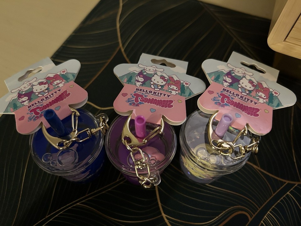 Hello Kitty Tsunameez Boba Teas Keychains - My Melody, Hello Kitty ...