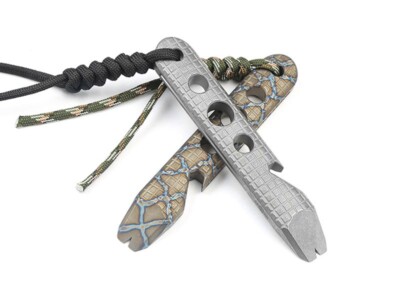 Titanium Pocket Pry Bar Crowbar EDC Bottle Opener Portable Outdoor ...