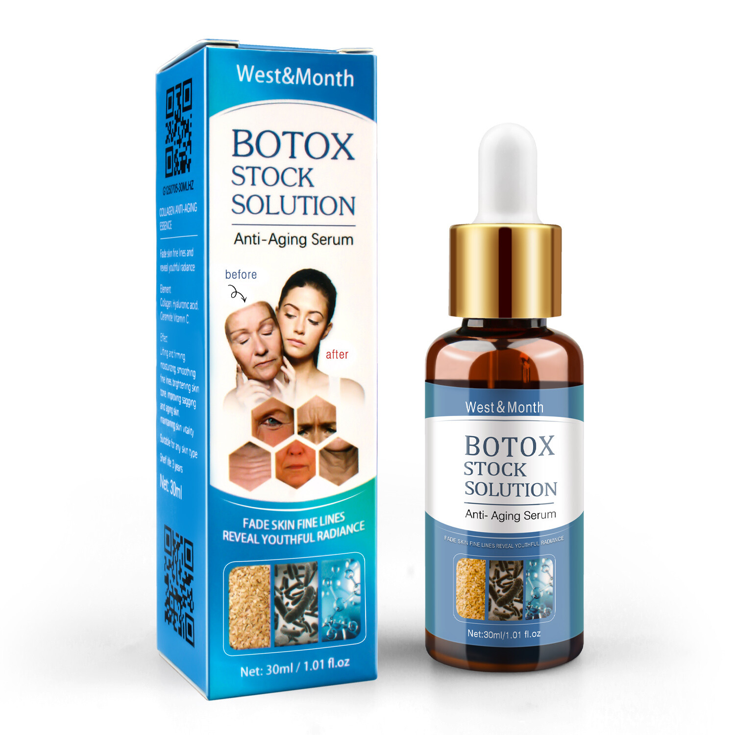 Botox Tightening Face Anti Aging Serum Firming Lifting Skin Remove Wrinkles