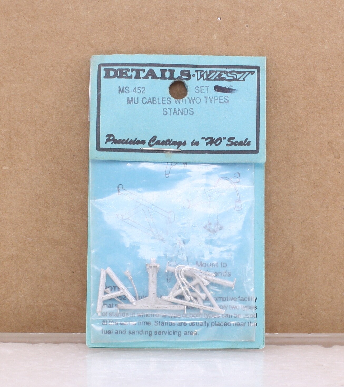 HO Scale Details West MU Cables with 2 Types of Stands Metal Detail MS ...