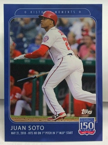 Juan Soto 2019 Topps 150 Jahre Of Baseball #104 - Washington Nationals ...