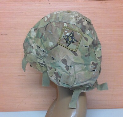 US Army 101st Airborne STB OCP Camo ACH MICH Combat Helmet Cover w/ HCI ...