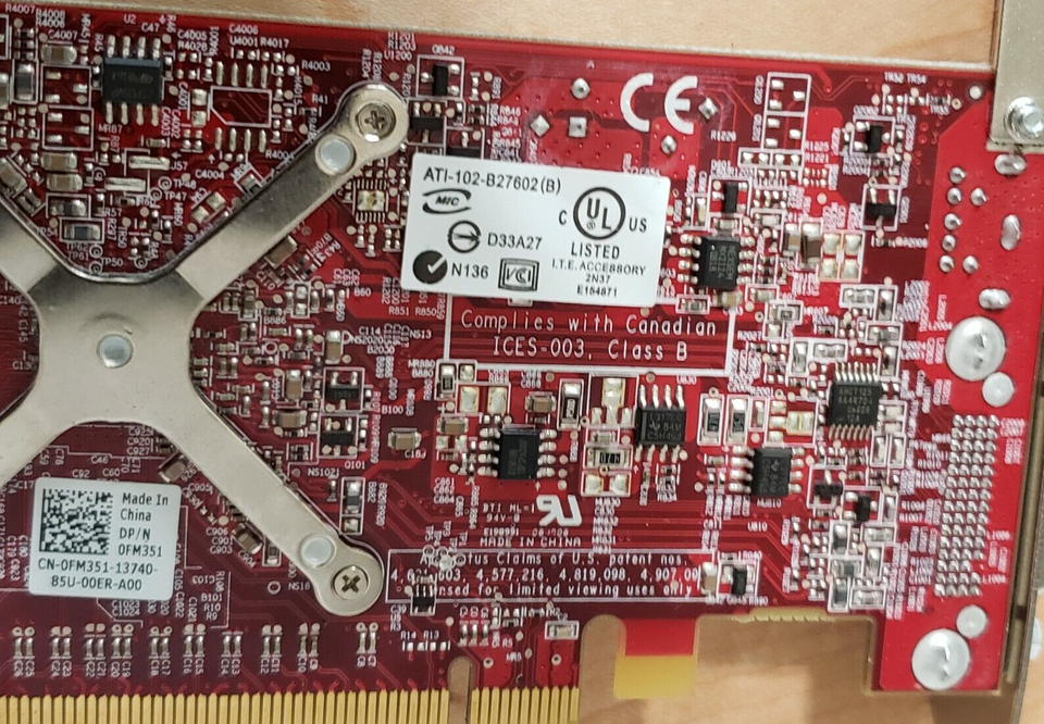ATI Radeon 256 MB Video Graphics Card 109-B62941-00 ATI-102-B62902(B ...