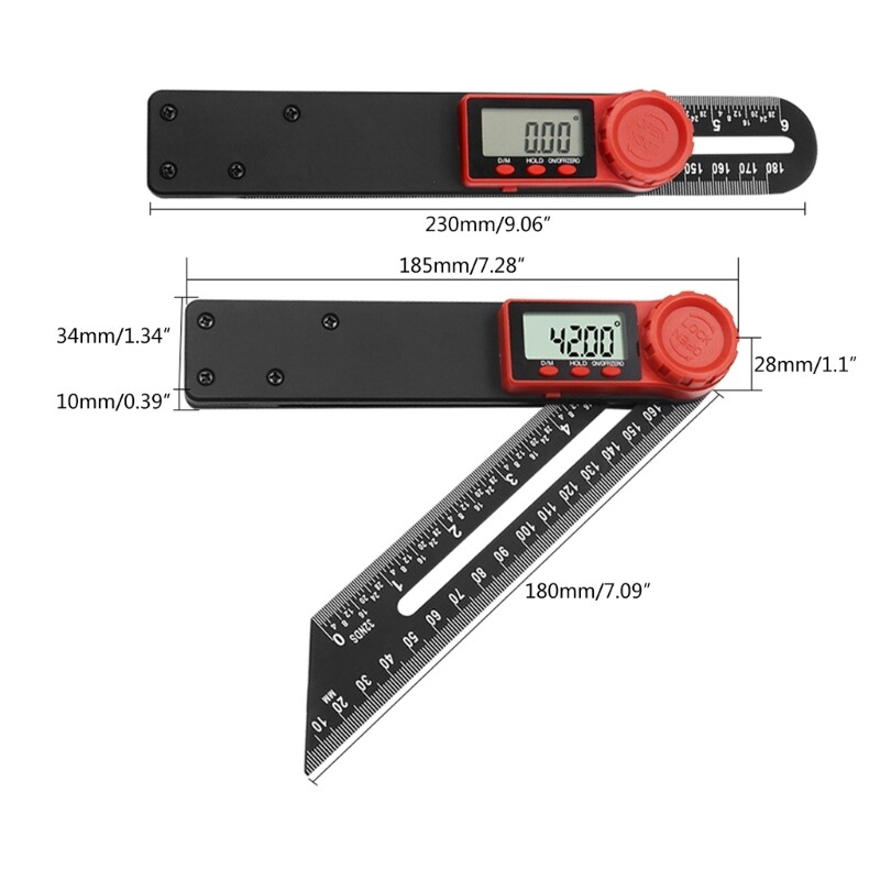 Reliable Angles Measuring Tool Easy Read Display Digital Angles Device ...
