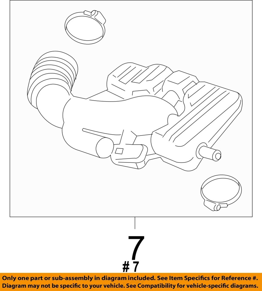 Buick GM OEM 12-16 Verano Air Cleaner-to Intake Tube Duct Hose 13372201 ...