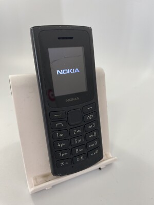 Nokia 105 TA-1378 4G Black Unlocked Dual Sim 1.8" Mobile Button Phone ...