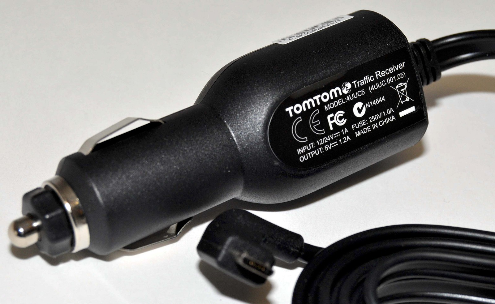 TomTom Micro-USB LT Traffic Receiver Car Charger VIA 1405 1505 1535 ...