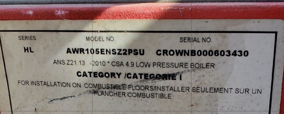 AWR105ENSZ2PSU 3505076 Crown water Boiler OEM control board Y | eBay