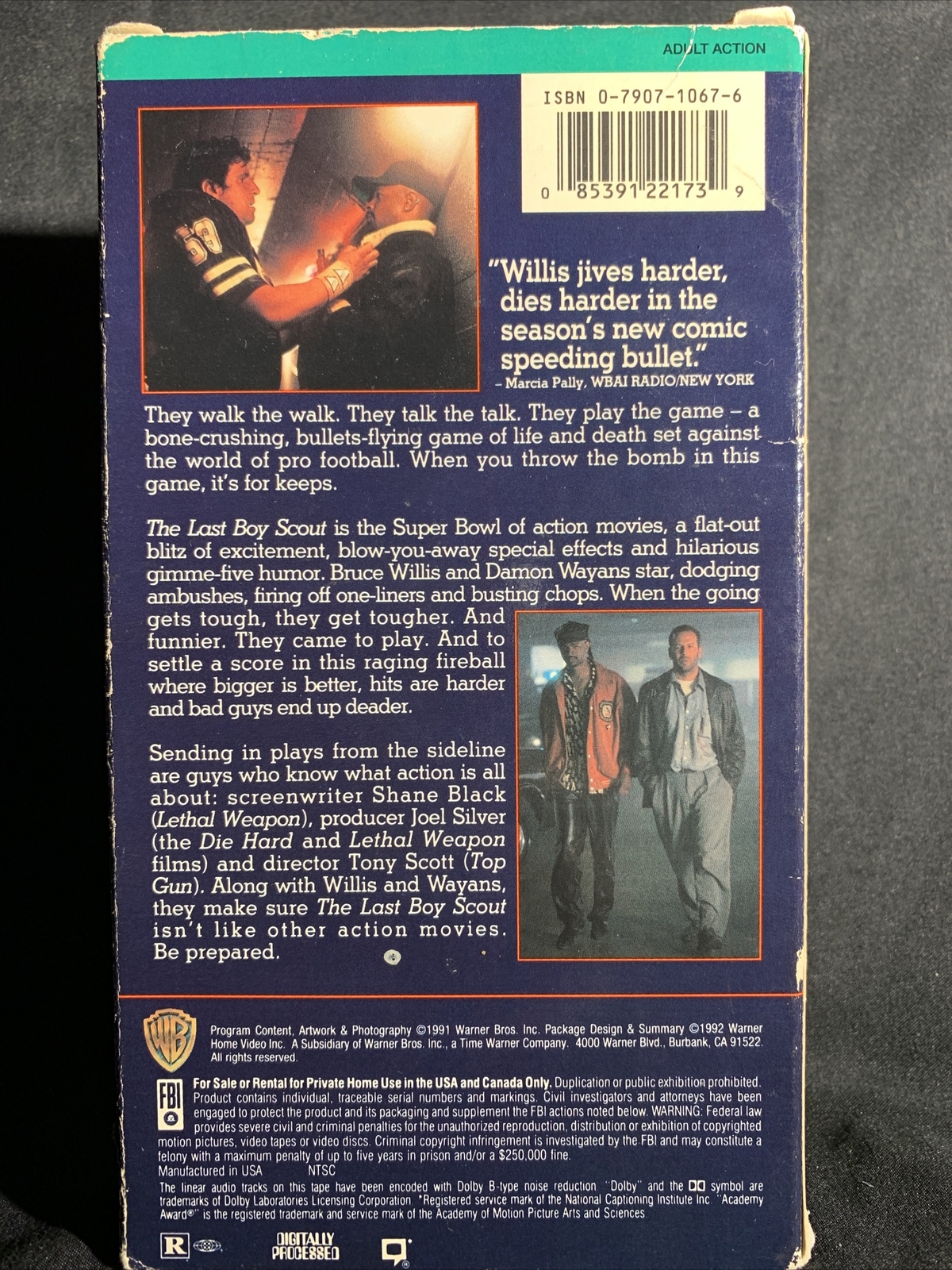The Last Boy Scout (VHS, 1992) 85391221739| eBay