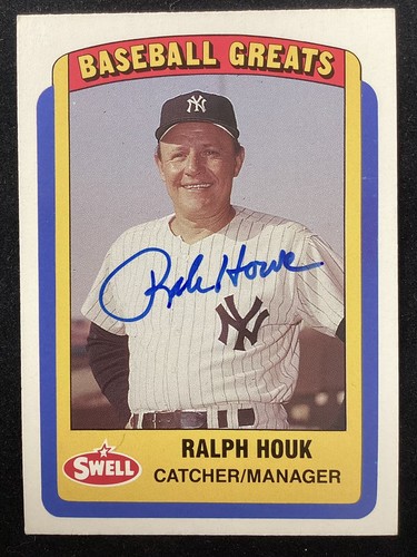 Ralph Houk Signed 1990 Swell #131 Baseball Card New York Yankees ...